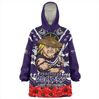 Fremantle Snug Hoodie Ripped Legacy Of The Game The ANZAC Spirit Lives On