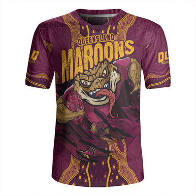 Queensland Maroons Rugby Jersey Maroon Venom QLD Strikeforce