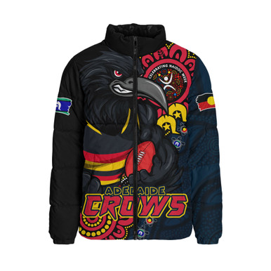 Adelaide Crows Padded Jacket Power Through Generations NAIDOC Edition