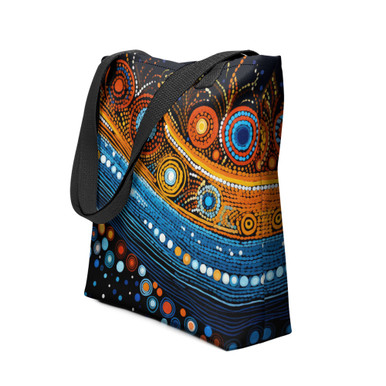 Indigenous Australian Aboriginal Tote Bag Aboriginal Dot Painting Art ...