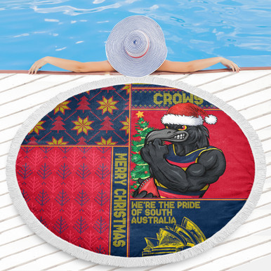 Adelaide Crows Beach Blanket Christmas Magic Knit Style Winter Glow
