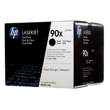 CE390XD | HP 90X 2-Pack | Original HP High-Yield Dual Pack Toner ...