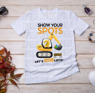 digger pudsey bear lets dig lots childrens tshirt - dtfprintingdirect