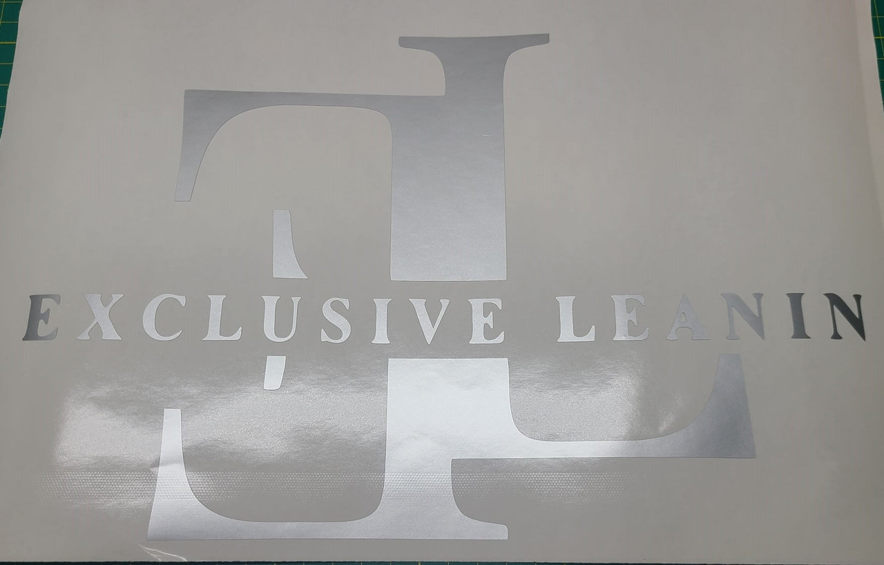 Exclusive Leanin EL Logo - Silver Grey (Metallic) - 12 Inch