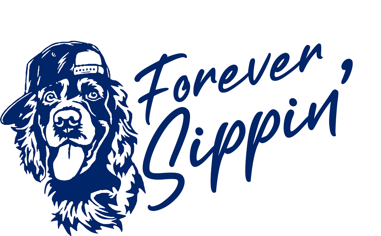 Forever Sippin Lab with hat Logo