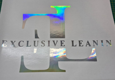 Exclusive Leanin EL Logo - Rainbow Chrome - 16 inch