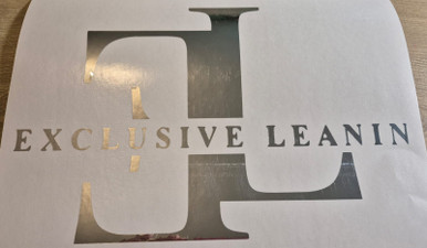 Exclusive Leanin EL Logo - REG CHROME - 8 INCH