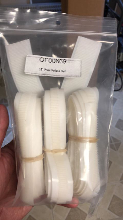 12′ Foot Pole Velcro Set