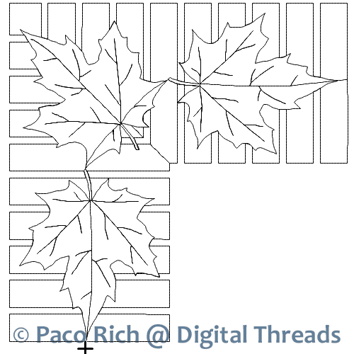 Leaf Border 2 Piano Key Set