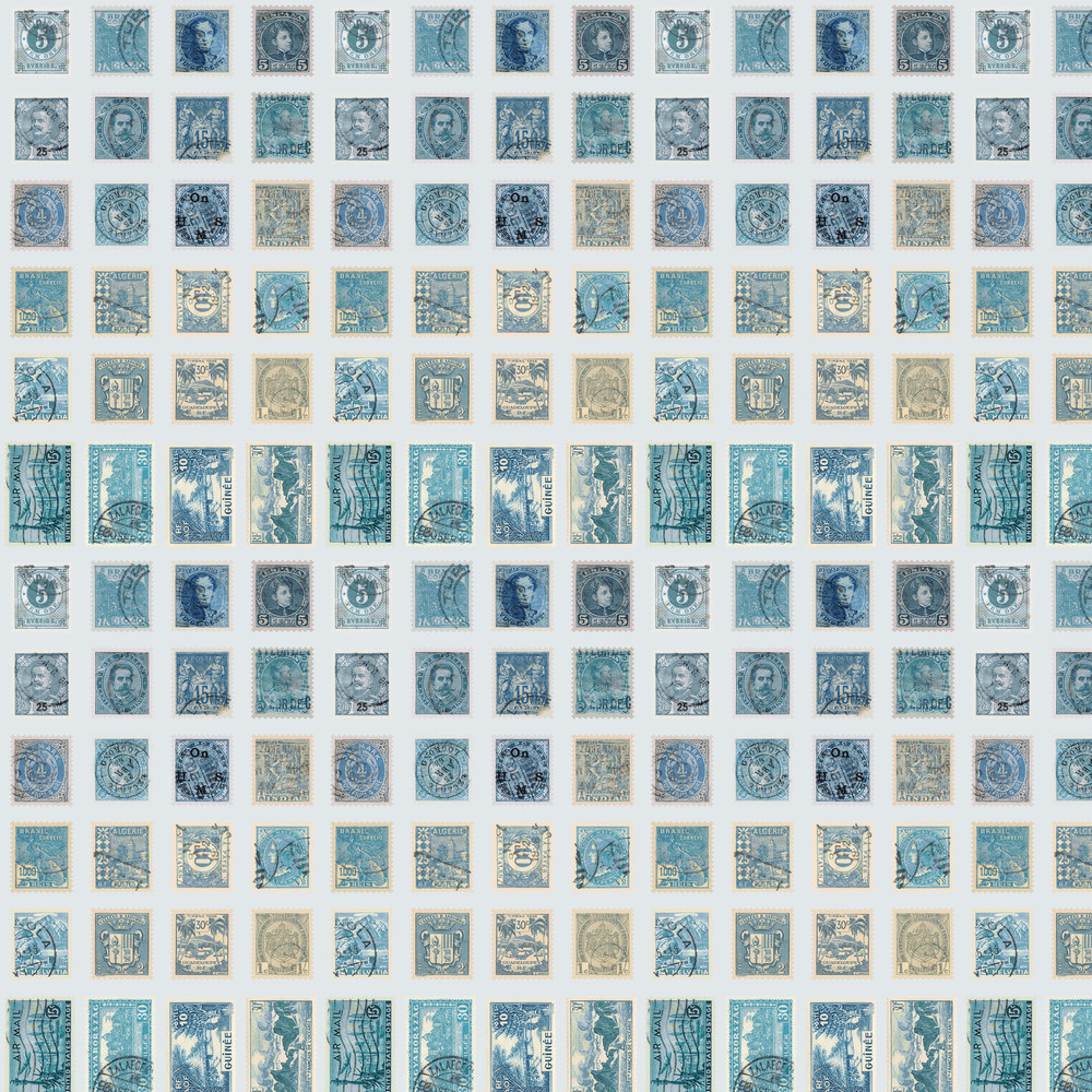 Palette Blue Stamps - MK Quilts