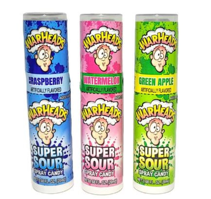 Warhead Super Sour Sprays 24 x 20ml | Confectionery World