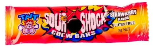 TNT Sour Shock Chew Bars Strawberry | Confectionery World