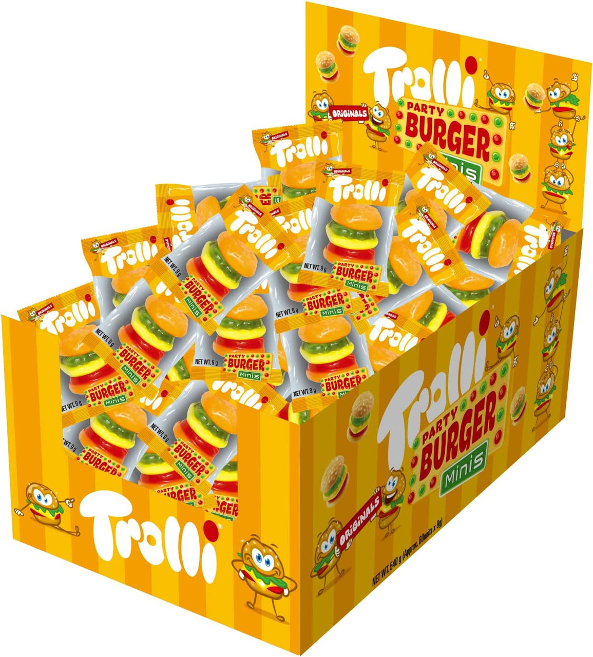 Mini Burgers And Minis Trolli Mini Burger Gummy Candies 80 Pieces Of