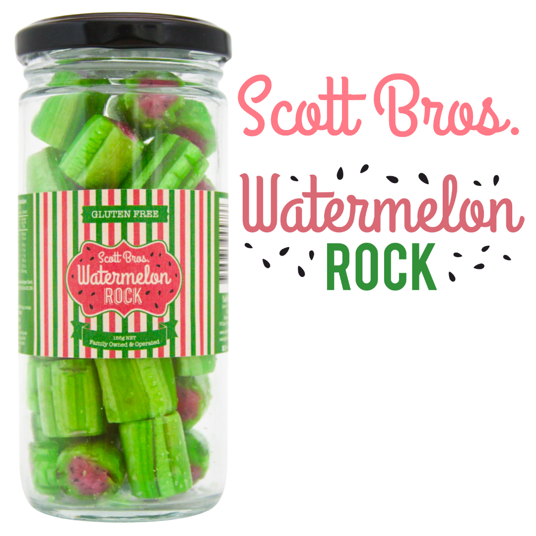 Watermelon Rocks 155g Scott Bros | Confectionery World