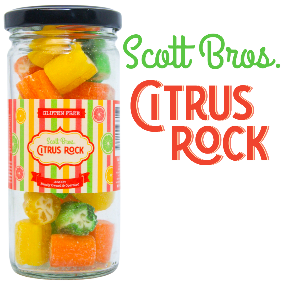 Citrus Rock 155g Scott Bros. | Confectionery World