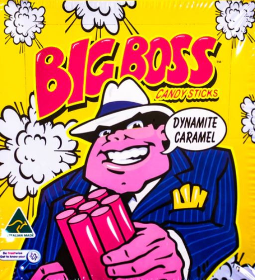 Fyna big boss caramel candy sticks | Confectionery World