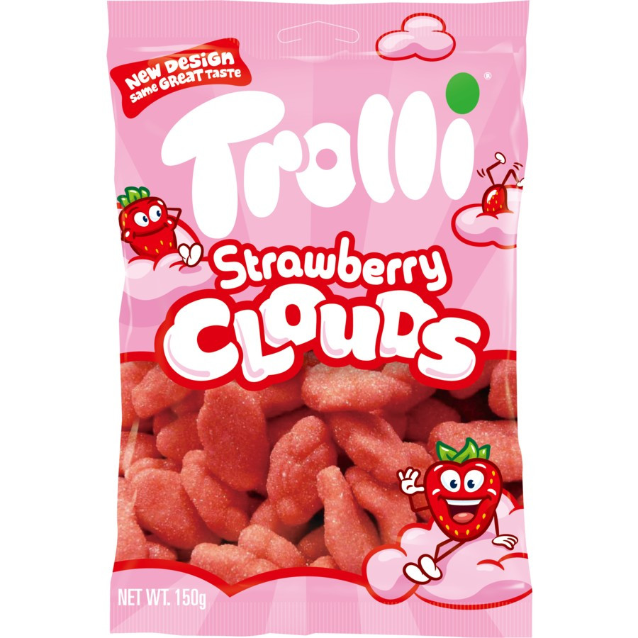 Clouds strawberry trolli 150g | Confectionery World