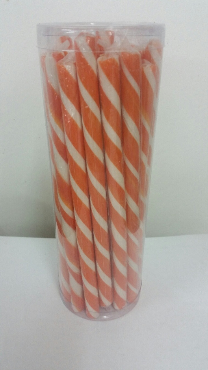 Orange Candy Poles | Confectionery World