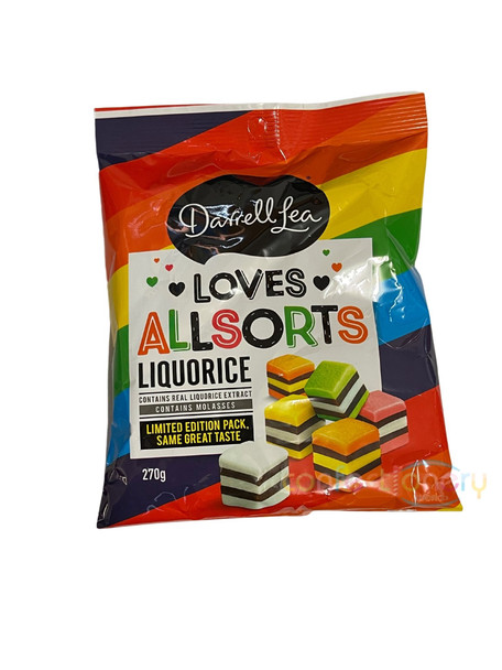 Darrell Lea Licorice liquorice allsorts 270g | Confectionery World