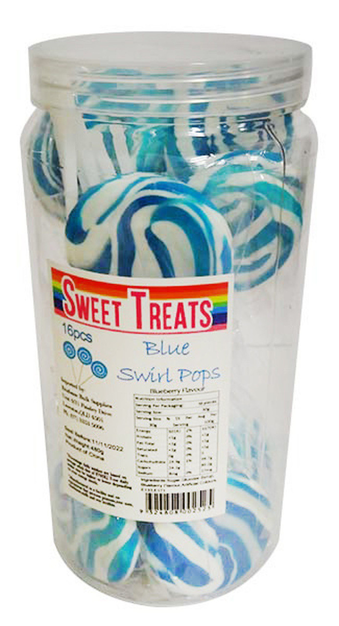 Swirly Pops 16 JAR Lollipops rainbow | Confectionery World