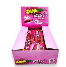 Zappo Sour Twistz Ropes Strawberry | Confectionery World