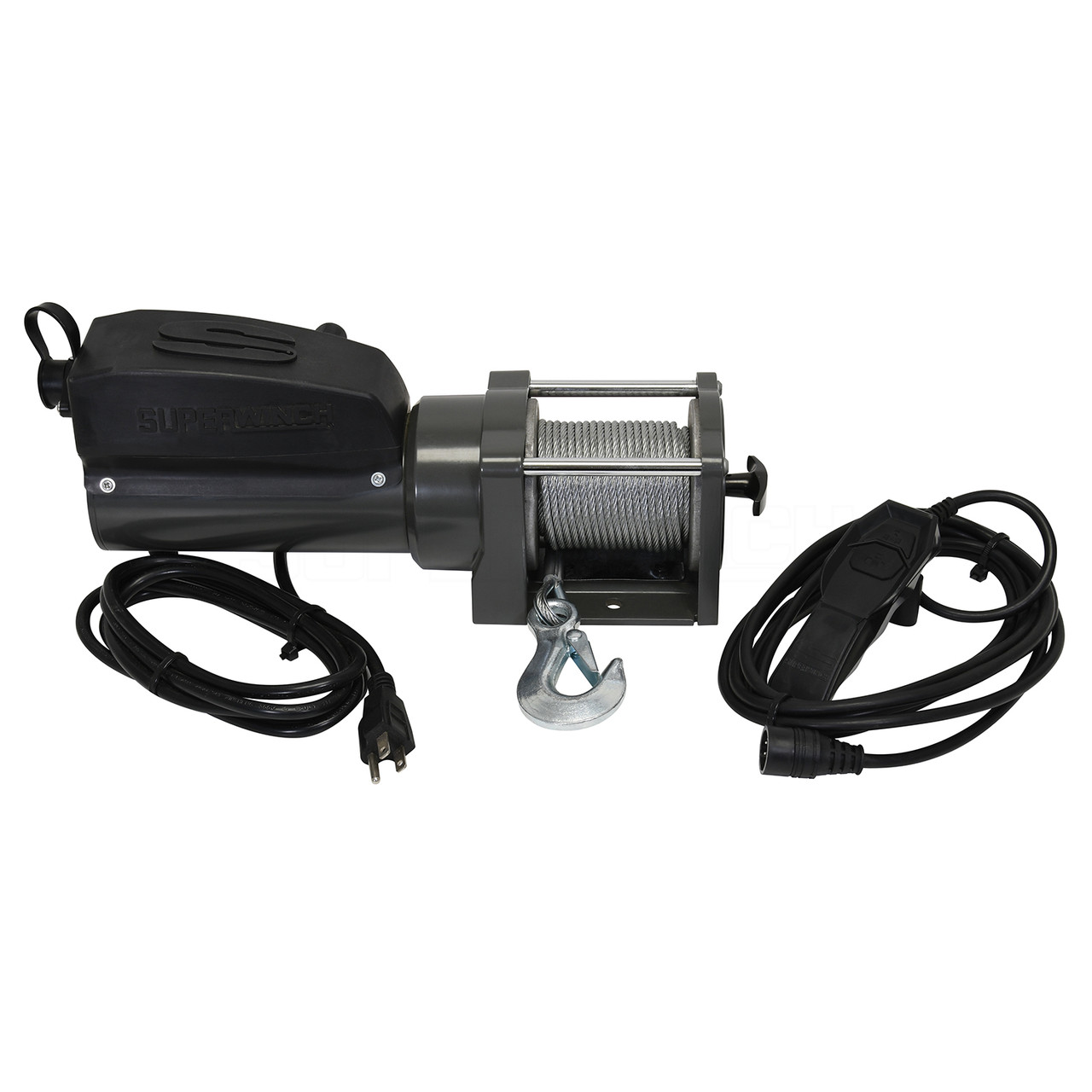AC 1,5000 lbs. Winch, 1.1 HP 120V AC permanent magnetic motor-Leonard USA