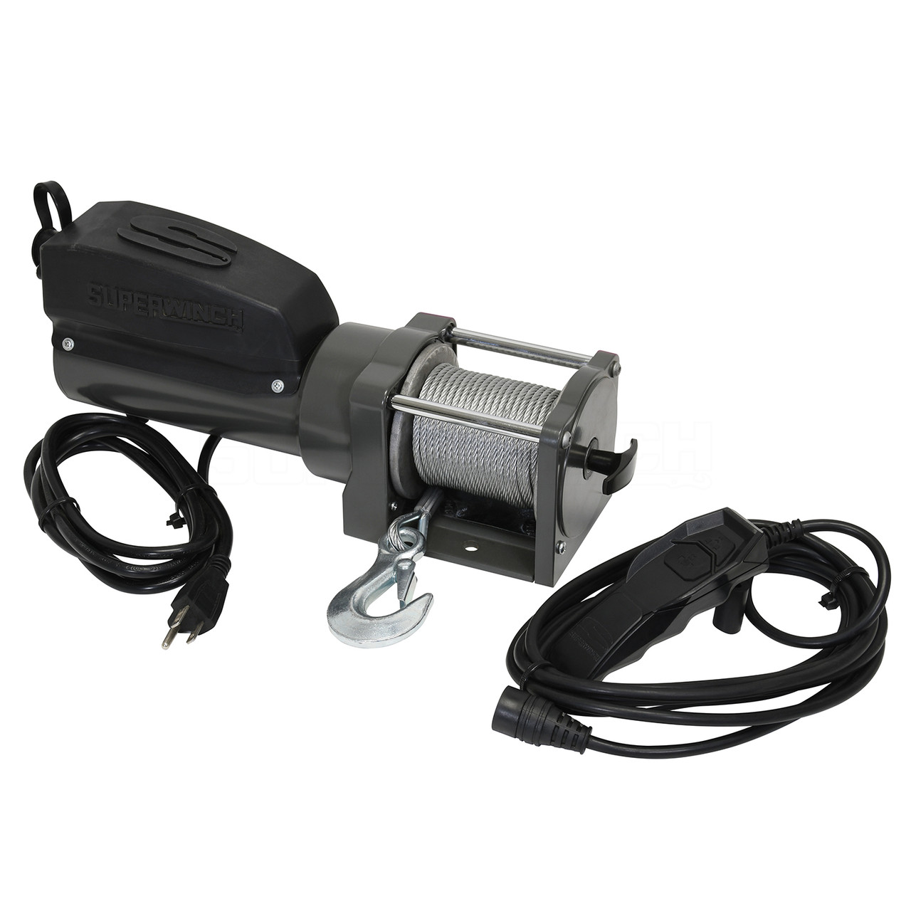 AC 1,5000 lbs. Winch, 1.1 HP 120V AC permanent magnetic motor-Leonard USA