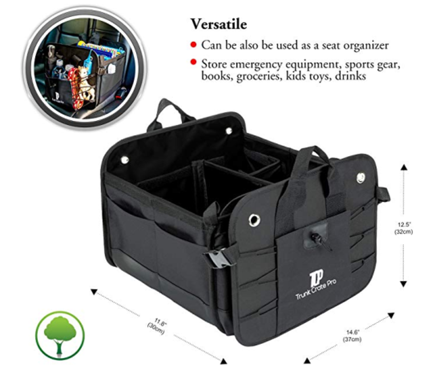 Trunk Collapsible Portable Multi Compartments Trunk Organizer - Leonard USA
