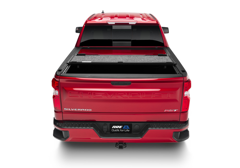 Fusion™ Series Tri-Fold Truck Bed Cover (Paint Code G9K Satin Steel ...