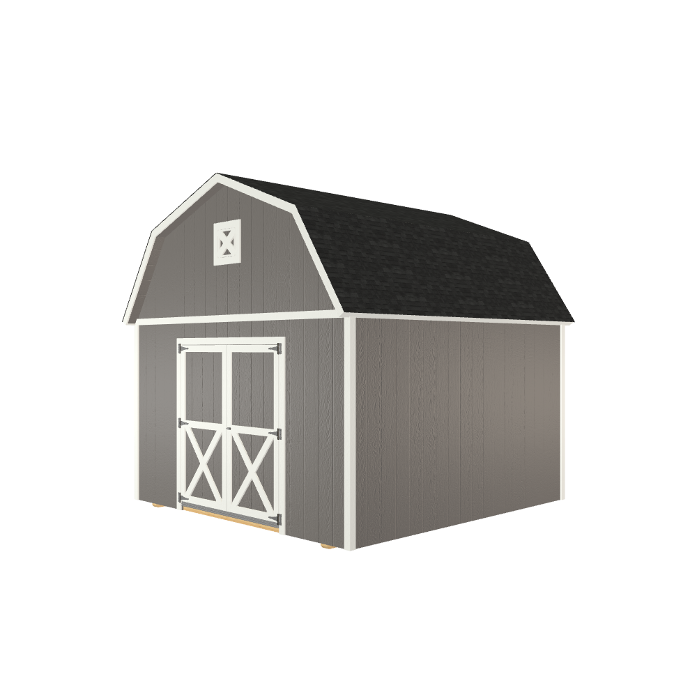 Premium 12x12 Lofted Barn with LP Smart Side and Shingle Roof - 805 C ...