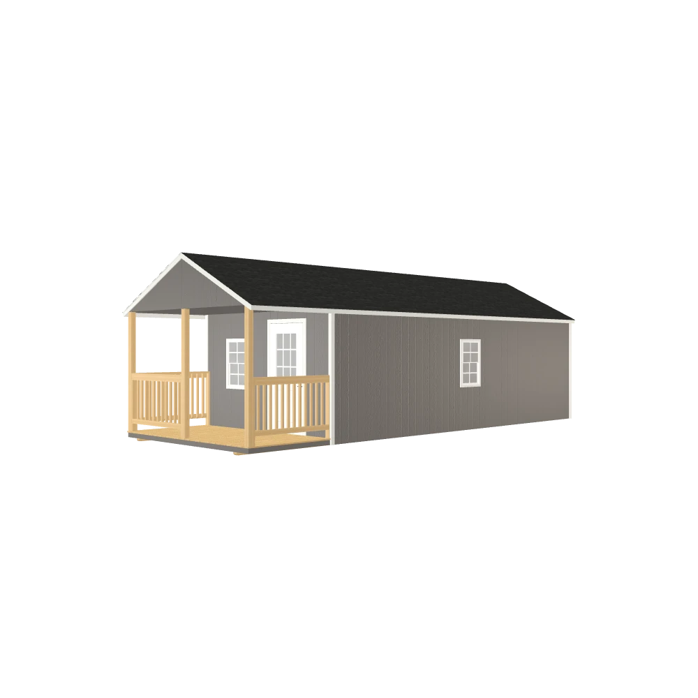High-Quality 12x32 Utility Cabin with LP Smart Side and Shingle Roof ...