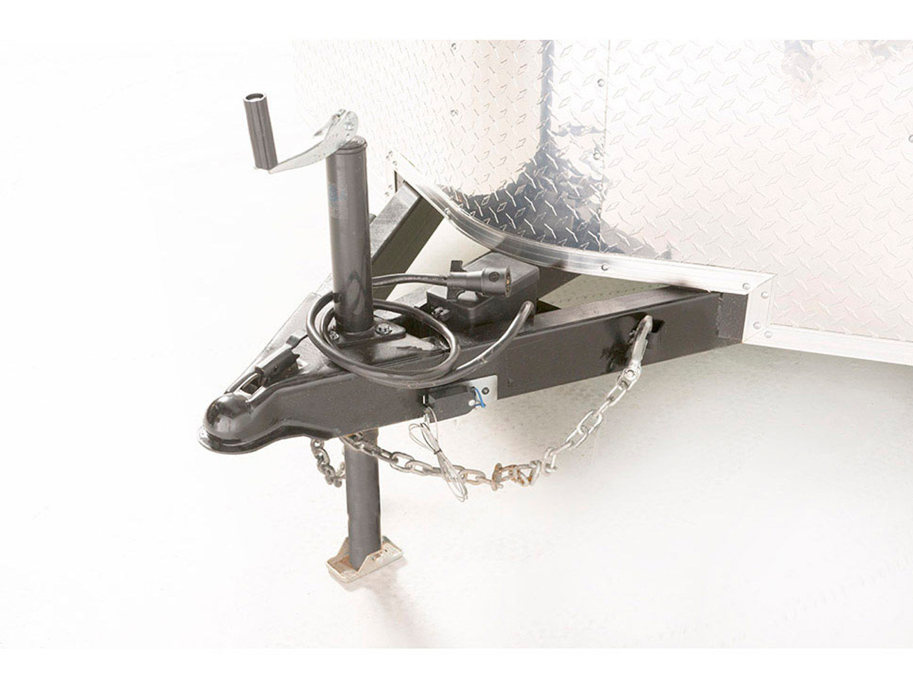 7x16 Cargo Trailer – Enclosed V-Nose with Ramp Door, Tandem Axles, and ...