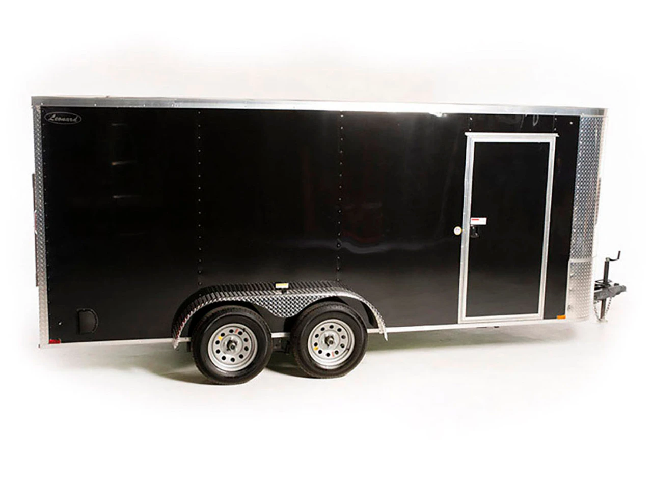 7x16 Cargo Trailer – Enclosed V-Nose with Ramp Door, Tandem Axles, and ...