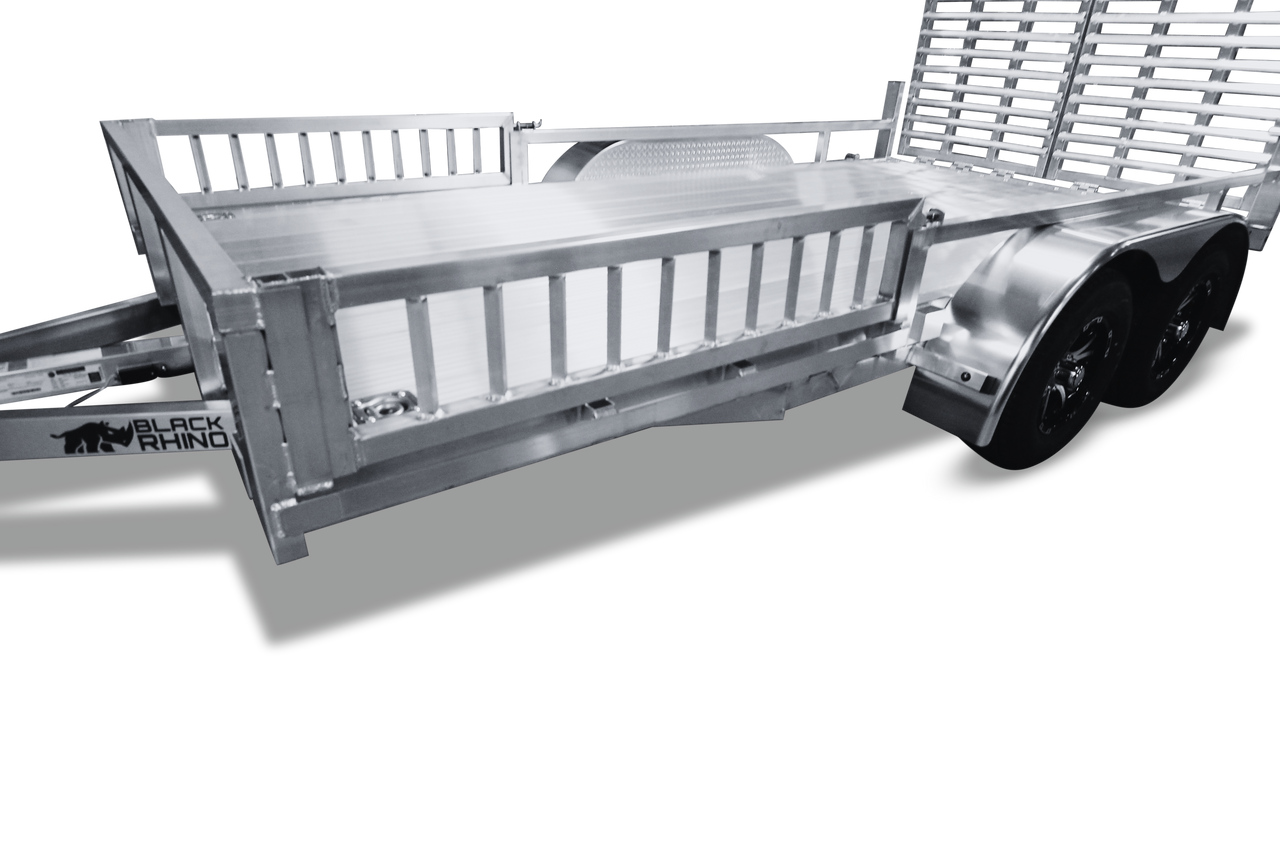 7x16 Landscape Trailer – Tandem Axle, Aluminum Construction, 3-Position ...