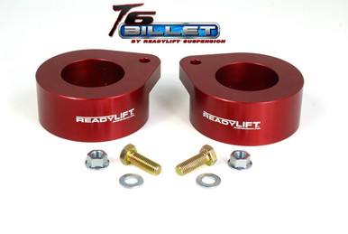 2.0in. T6 BILLET ALUMINUM LEVELING KIT ANODIZED; RED IN COLOR-Leonard USA