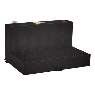 Gloss Black 85-Gallon L-Shape Aluminum Transfer Tank - TT-85-L-T-P-BLK ...
