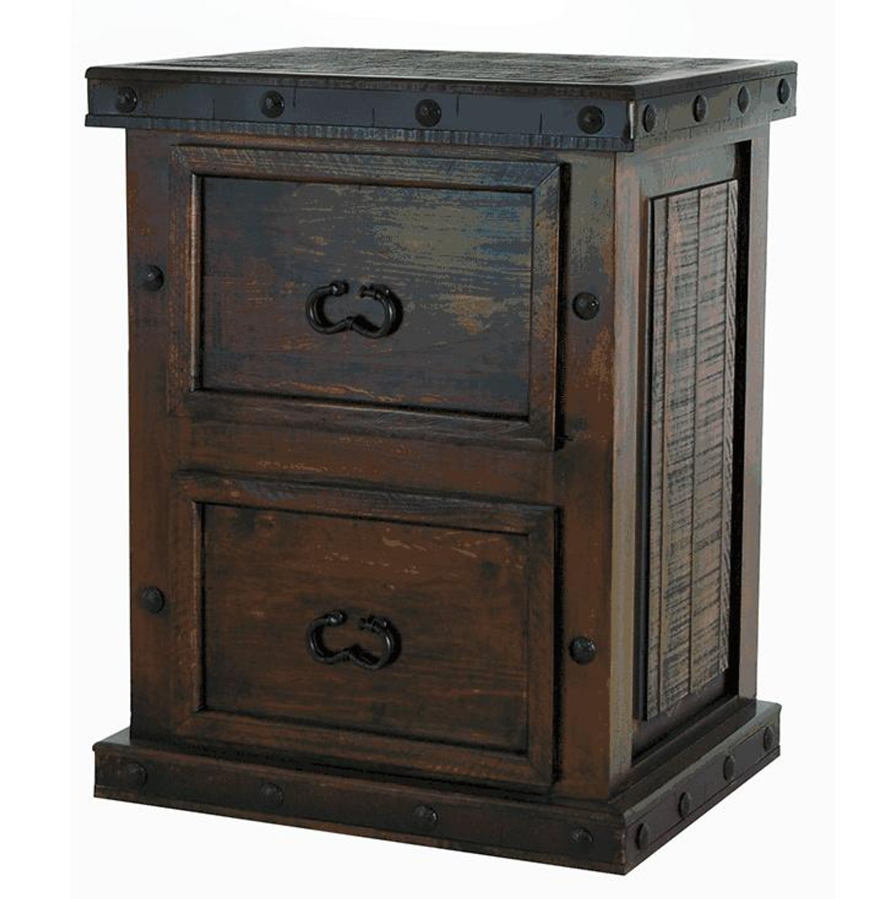 Rustic Wood File Cabinet Rustic File Cabinet 2 Drawer