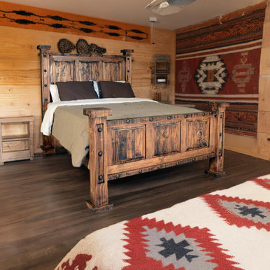 Rustic Pine Bed Pine Wood Bed Rustic Oasis Bed King Queen