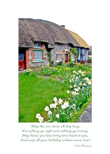 Birthday Card w/ Thatched Roof | Irish Cards | Irish Gifts