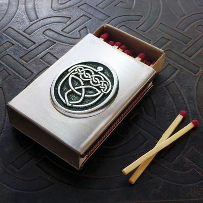 Celtic Knot Acorn Match Box