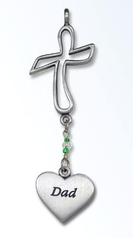 Dad/Cross Car Charm - Mully's Celtic Cottage