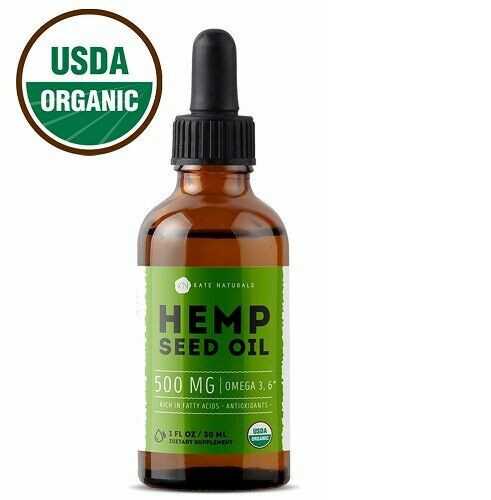 PURE ORGANIC HEMP OIL USDA EXTRACT NONGMO GLUTEN FREE - NutriVitaShop