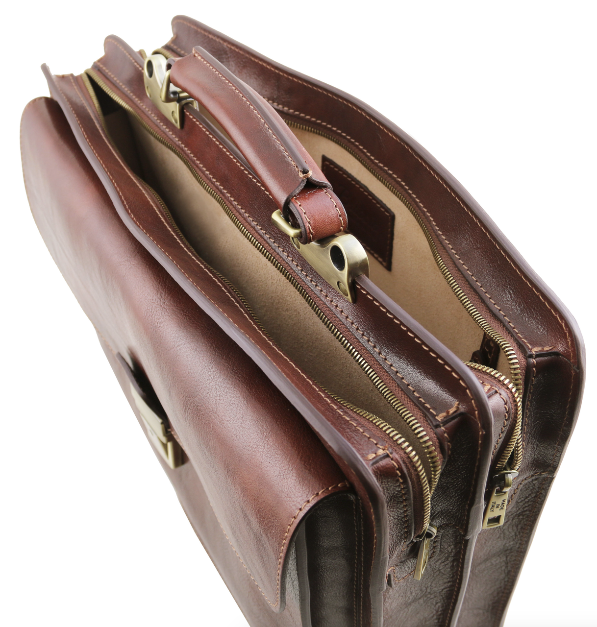 Buccio Veneto Italian Leather Briefcase