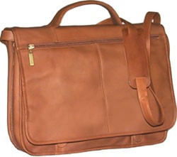David King Expandable Leather Briefcase 114