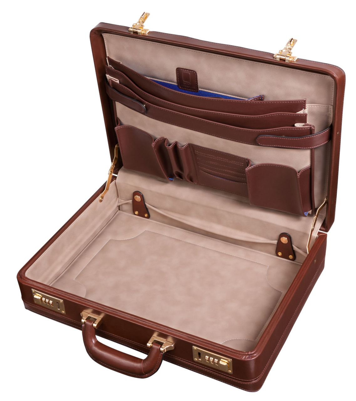 Edmond Leather Expandable Attache Case