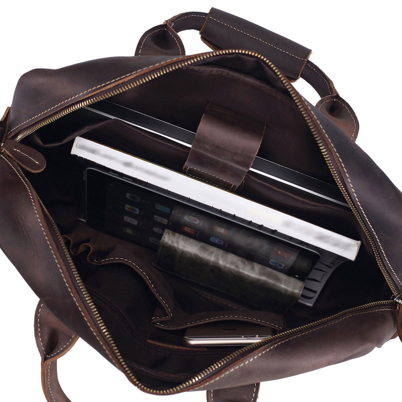Pratt Leather Laptop Satchel 114