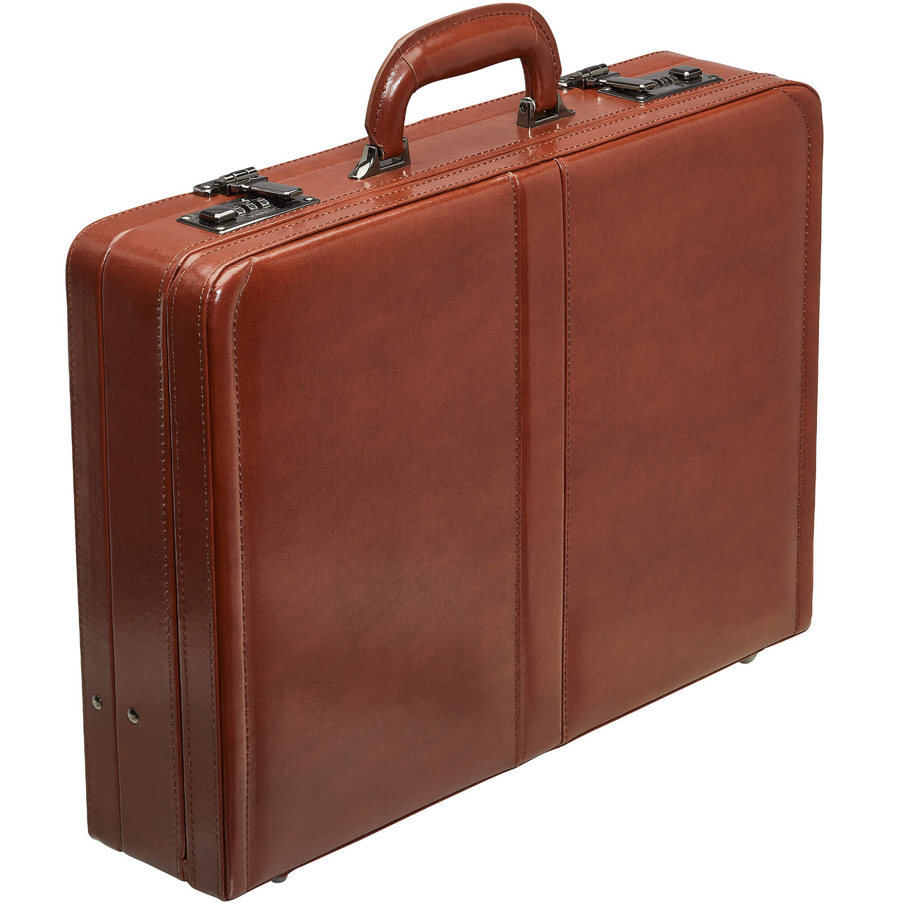 Mancini Expandable Leather Attache Case
