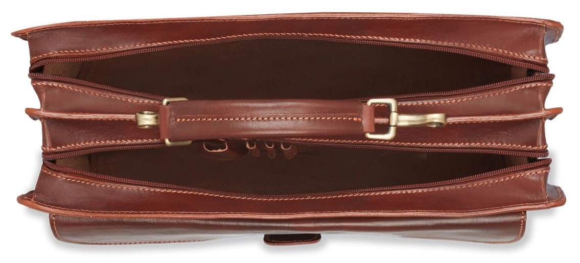 Buccio Veneto Italian Leather Briefcase