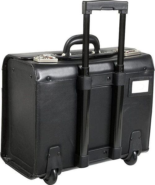 Edmond Leather Wheeled Leather Catalog Case