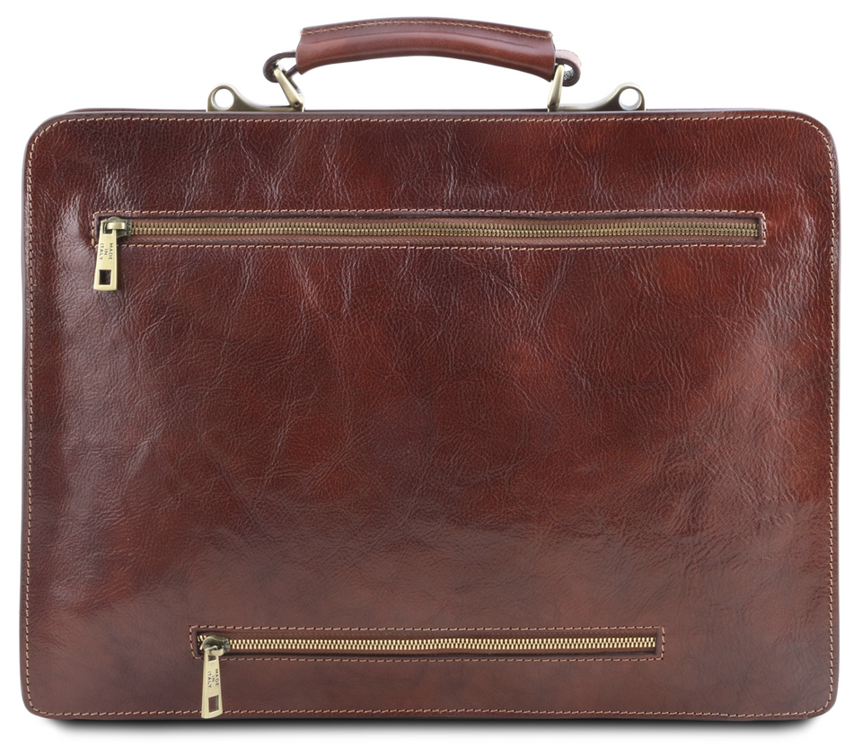 Buccio Veneto Italian Leather Briefcase